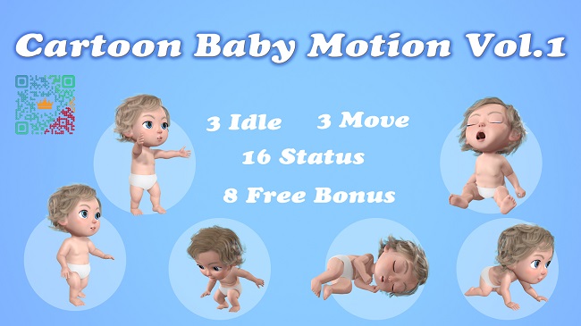 Cartoon Baby Motion Vol.1 » Kingdom3D